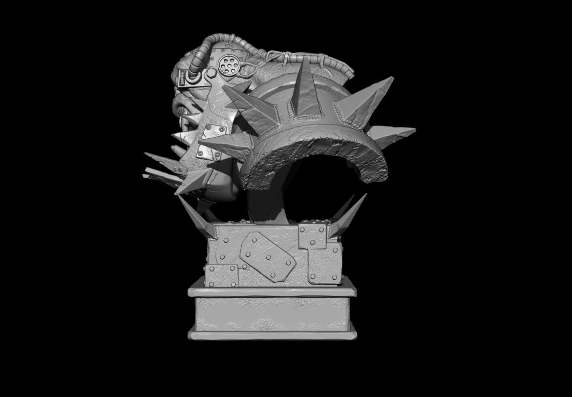Warhammer 40k Ork Bust. Orc Bust Resin 3D Print. - Etsy