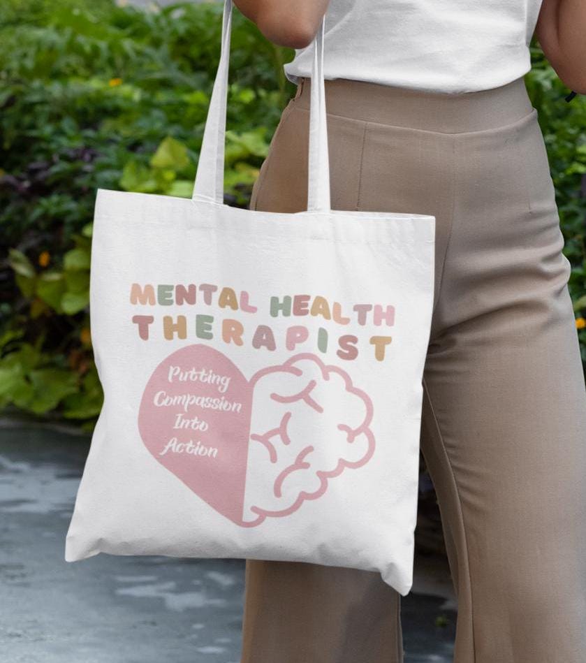 Mental Health Tote, Mental Health Therapist Gifts, Therapist Gift ...