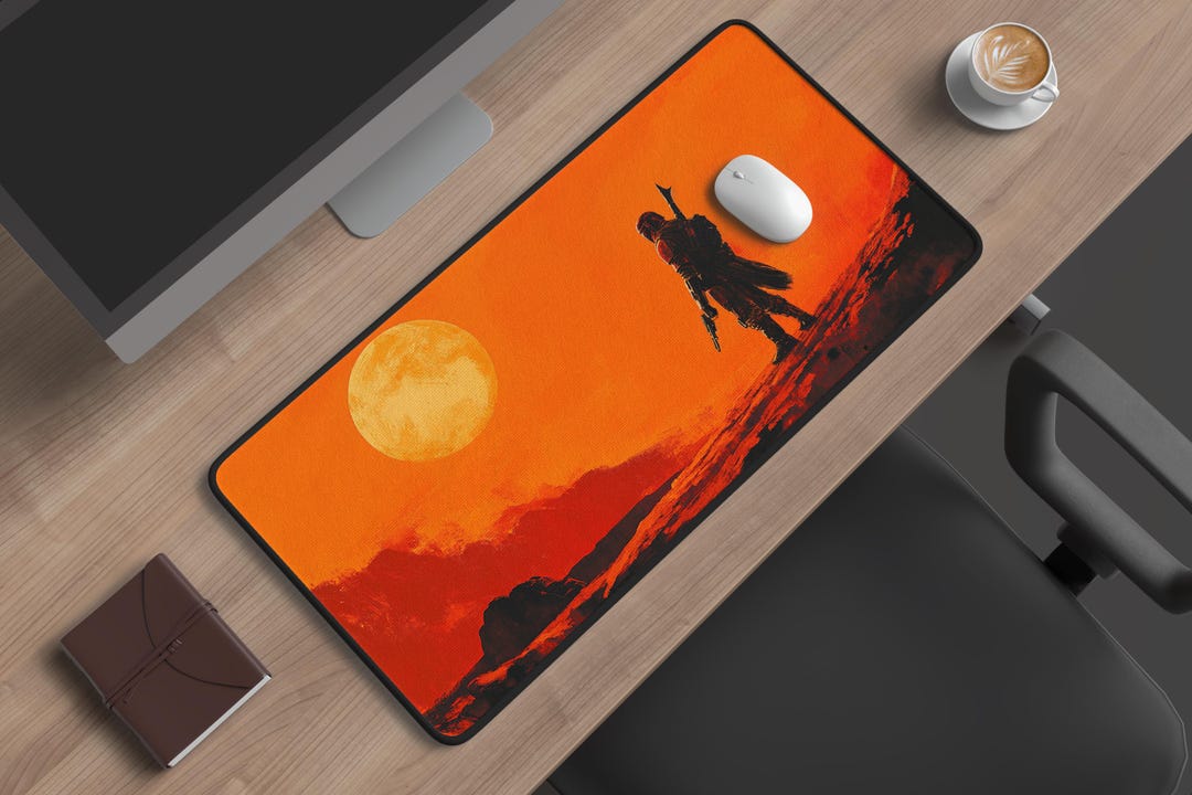 The Mandalorian Inspired Deskmat XL Desk Mat Extra Large Mousepad Desk ...