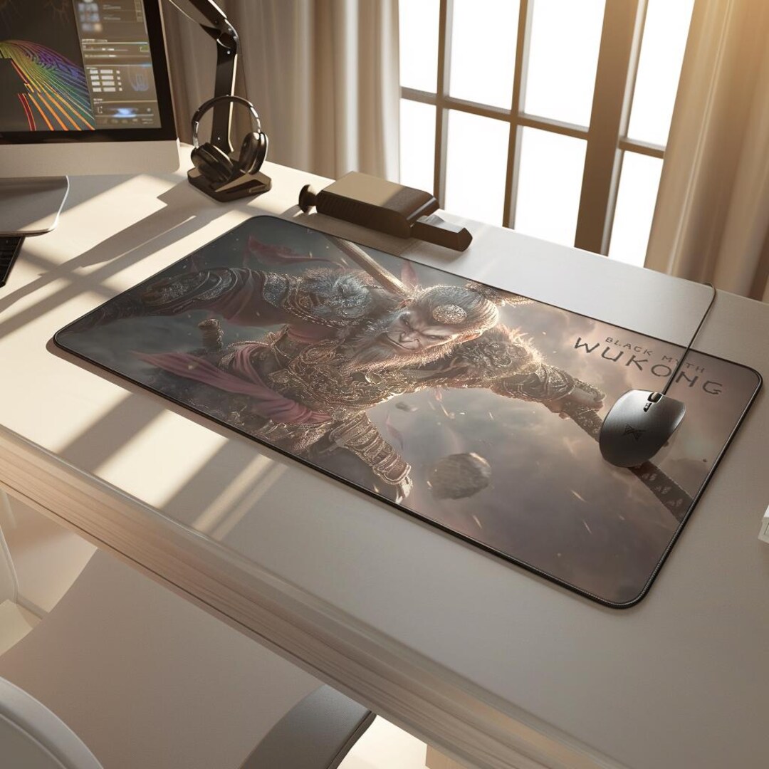 Black Myth Wukong Inspired Deskmat Monkey King Desk Mat Mythology ...