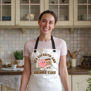 Cafecito Y Chisme Apron, Hispanic Heritage Month Apron, Latinx Apron ...