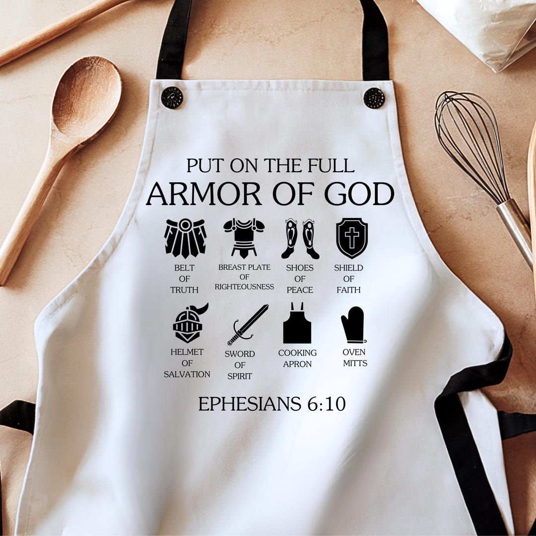 Armor of God Apron, Bible Verse Apron, Christian Men Birthday Gift ...