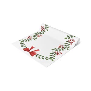 Christmas Table Runner, Holiday Table Runner, Christmas Decor Indoor ...