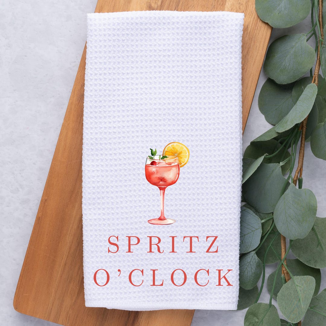 Aperol Spritz Tea Towel, Margs, Espresso Martini, Tini Time Kitchen ...