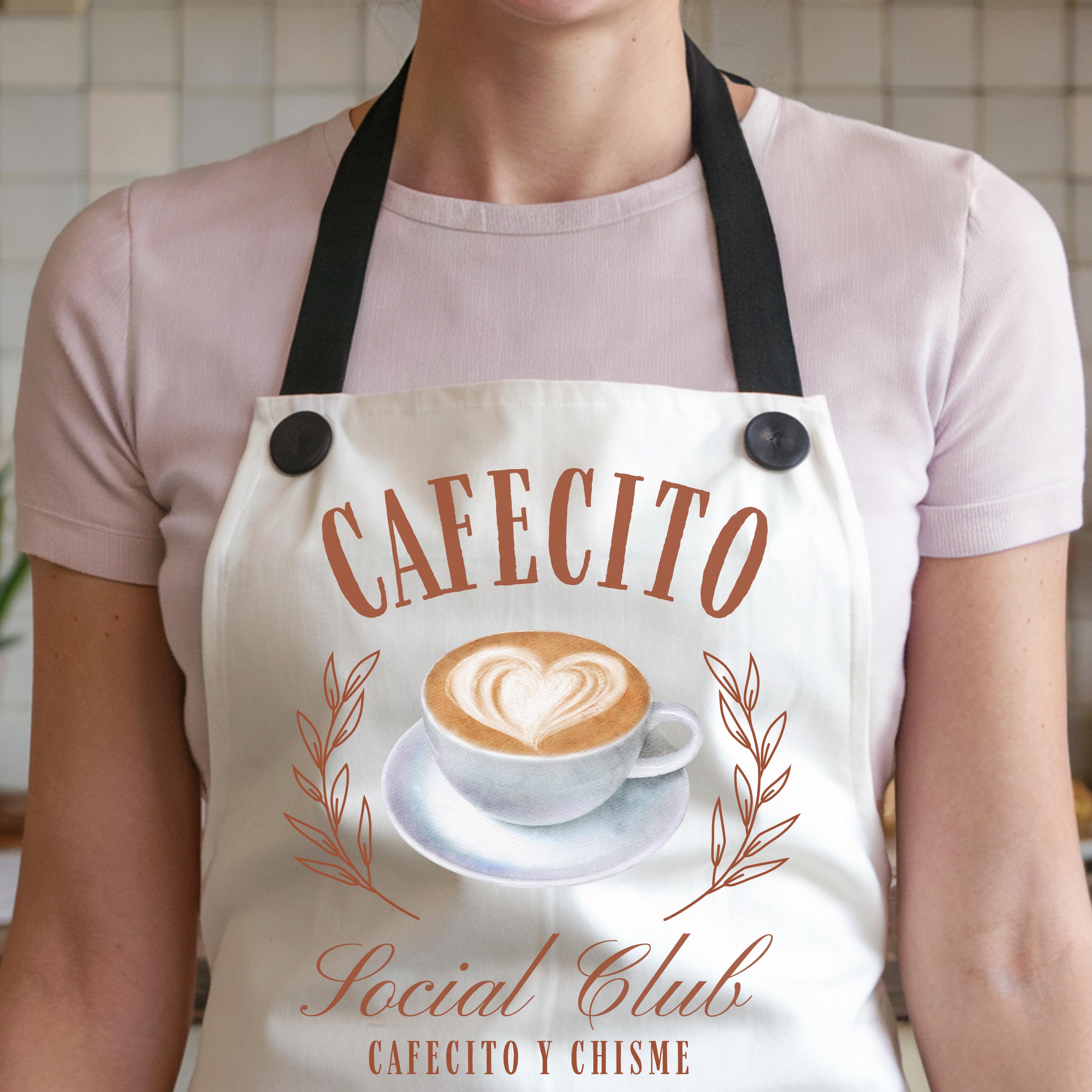 Cafecito Y Chisme Apron, Hispanic Heritage Month Apron, Latinx Apron ...