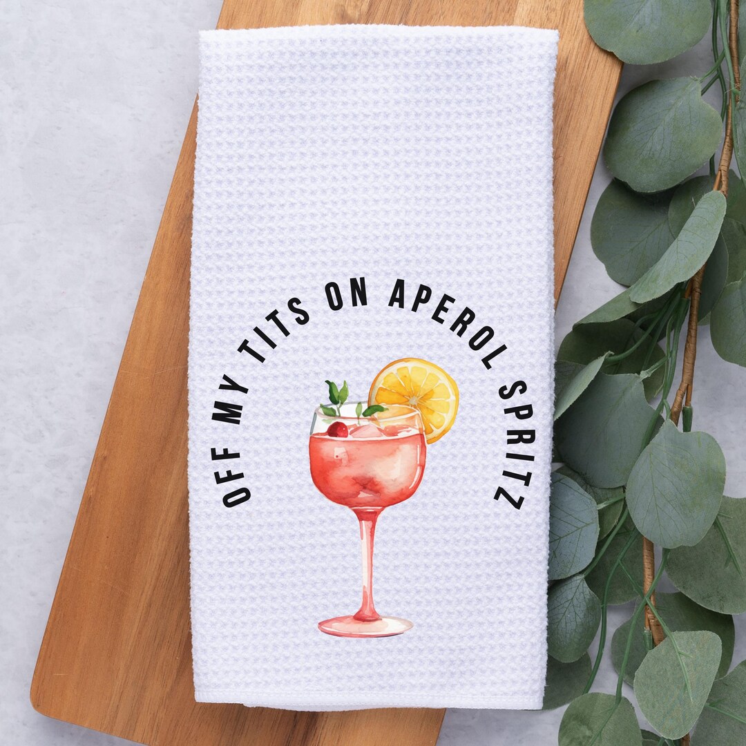 Aperol Spritz Tea Towel, Margs, Espresso Martini, Tini Time Kitchen ...