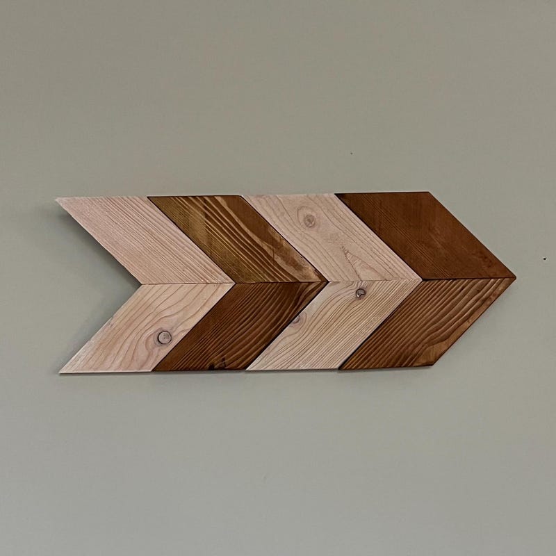 Chevron Wall Decor - Etsy