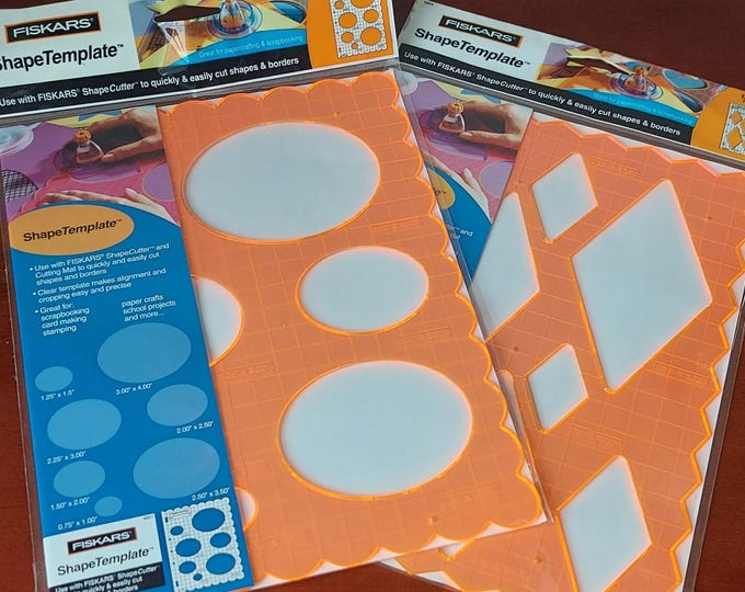 Fiskars Shape Template for Crafts and Scrapbooking - Etsy