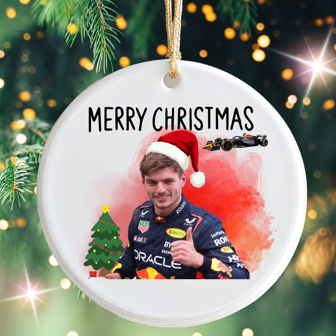 Max Verstappen Ornament Fan Art, F1 Racing Fan Gift, F1 Christmas ...