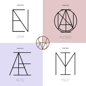 Name Logo Design Word Logo Initial Logo Personalized Name Logo ...