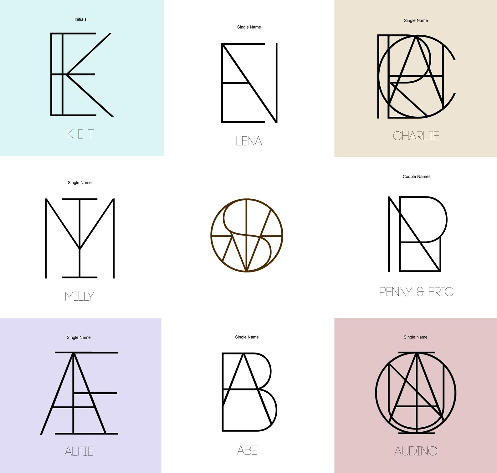 Name Logo Design Word Logo Initial Logo Personalized Name Logo ...