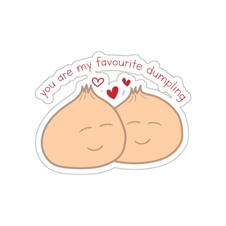 Cute Funny Love Dumpling Kiss-cut Stickers, Funny Dumpling Stickers ...