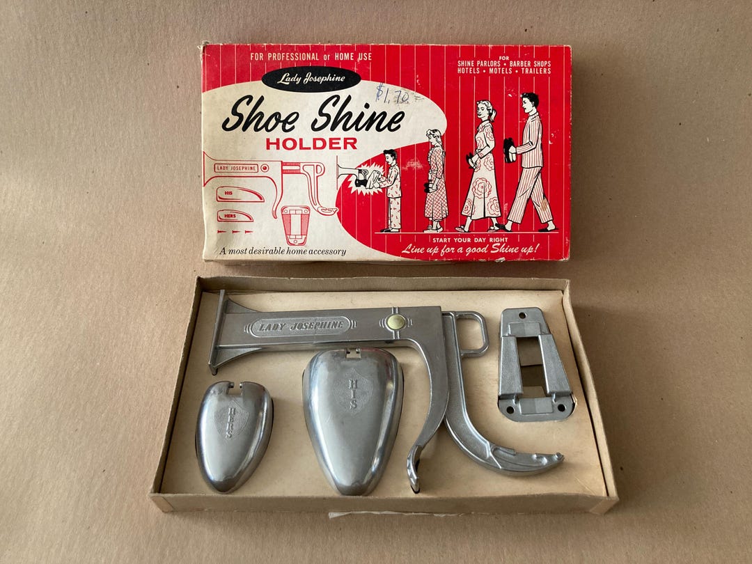 Vintage 1950s LADY JOSEPHINE Shoe Shine Holder, Unused in Original Box ...