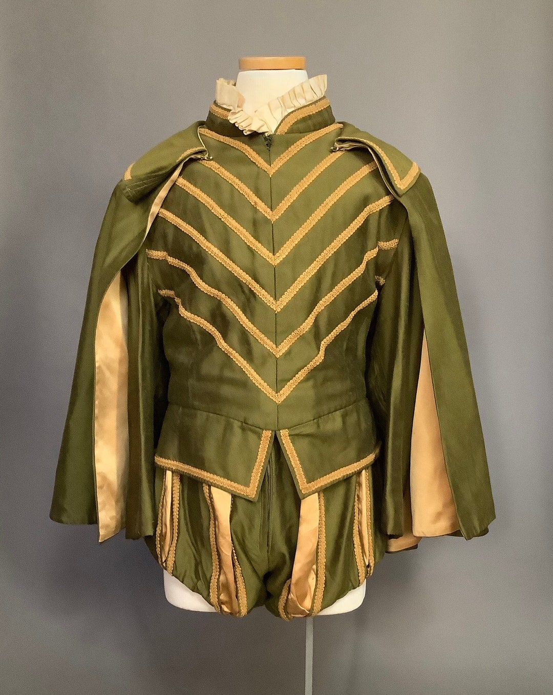 Vintage GOLDSTEIN & CO. COSTUMERS Green and Gold 3-piece Ensemble ...