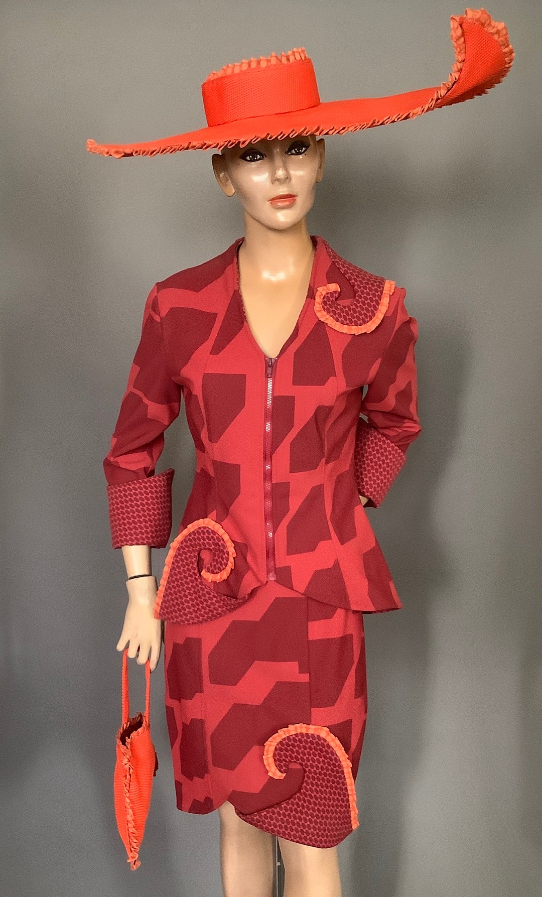 Custom Made NEOPRENE Lounge Wear/resort Wear Costume - KNOLL FABRIC Two ...