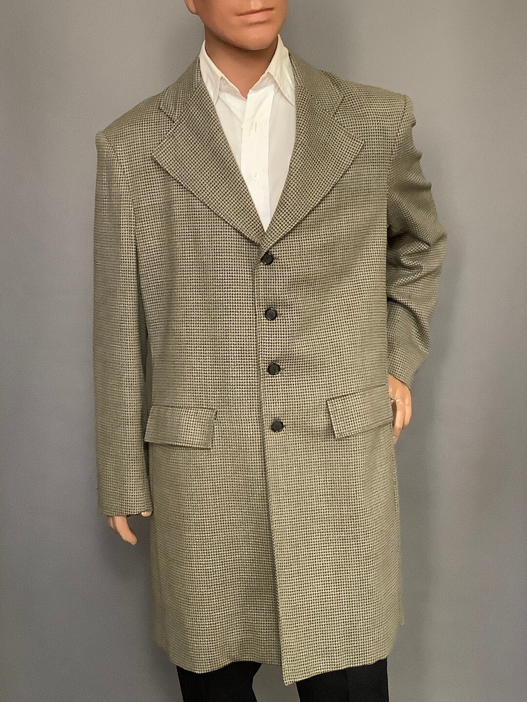 The OLD FRONTIER Clothing Co. Men's Frock Coat /overcoat - Beige/brown ...