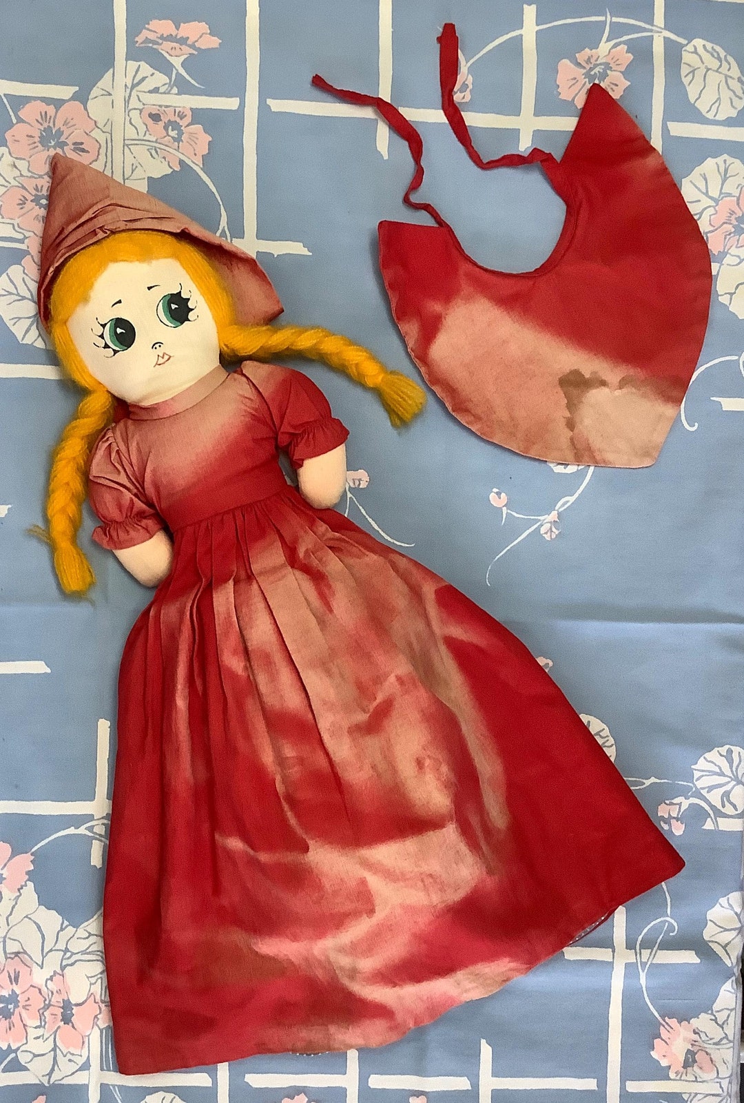 Vintage Red Riding Hood Topsy Turvy 3-in-1 Doll With Grandmother and ...