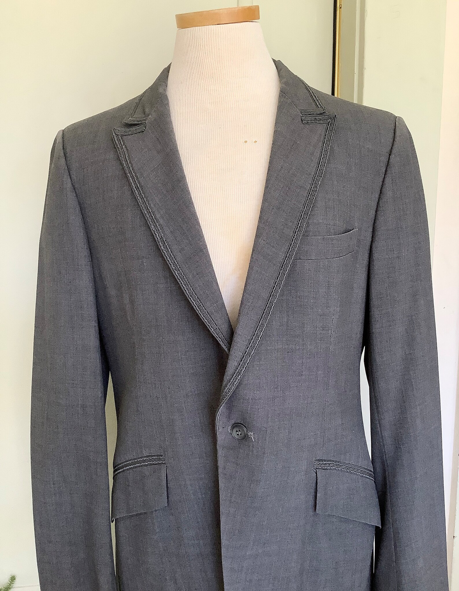 Vintage 1970s/80s - AFTER SIX - Gray Tuxedo Jacket - Single Button ...