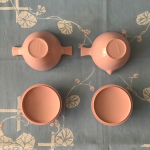 Vintage 1960s STETSON Melmac Dinnerware Pink Covered Sugar Bowl and ...