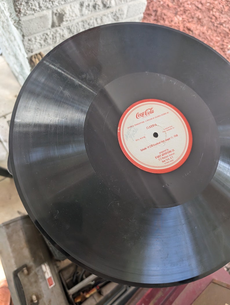 Claudia - Coca Cola Vinyl Record - Etsy