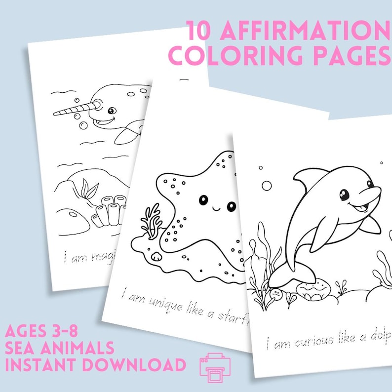 10 COLORING SHEETS for First Grade Kids & Teachers | I Am… Animal ...