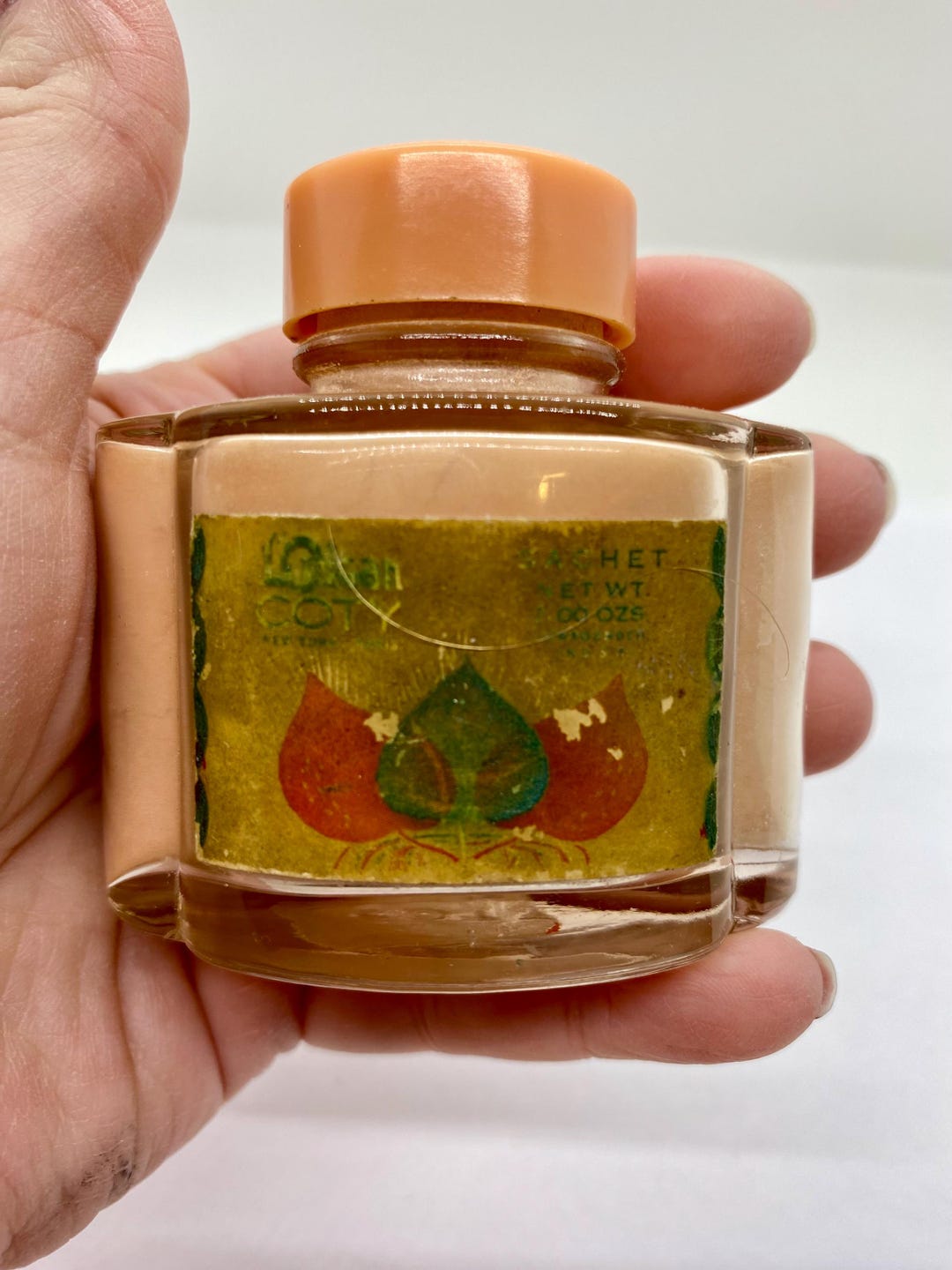 Vintage Coty L'origan Sachet Perfumed Powder Glass Jar Original Price ...