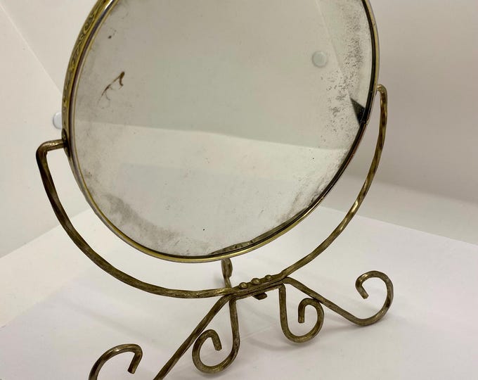 Vintage Travel Vanity Mirror Folding Leg Mid Century - Etsy