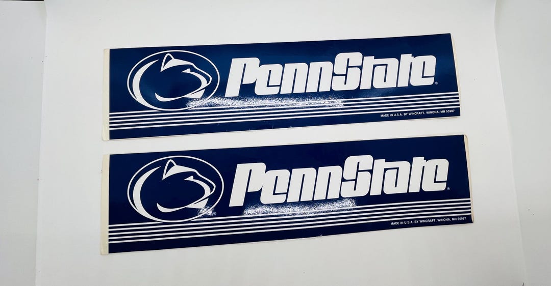 Vintage Penn State Bumper Stickers Lot of 2 READ - Etsy