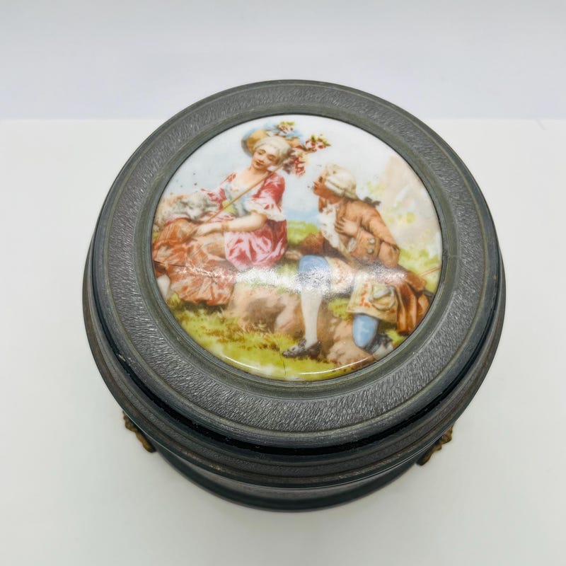 Powder Puff Jar - Etsy