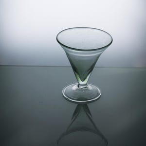 Handblown Light Green Glass Cup - Etsy
