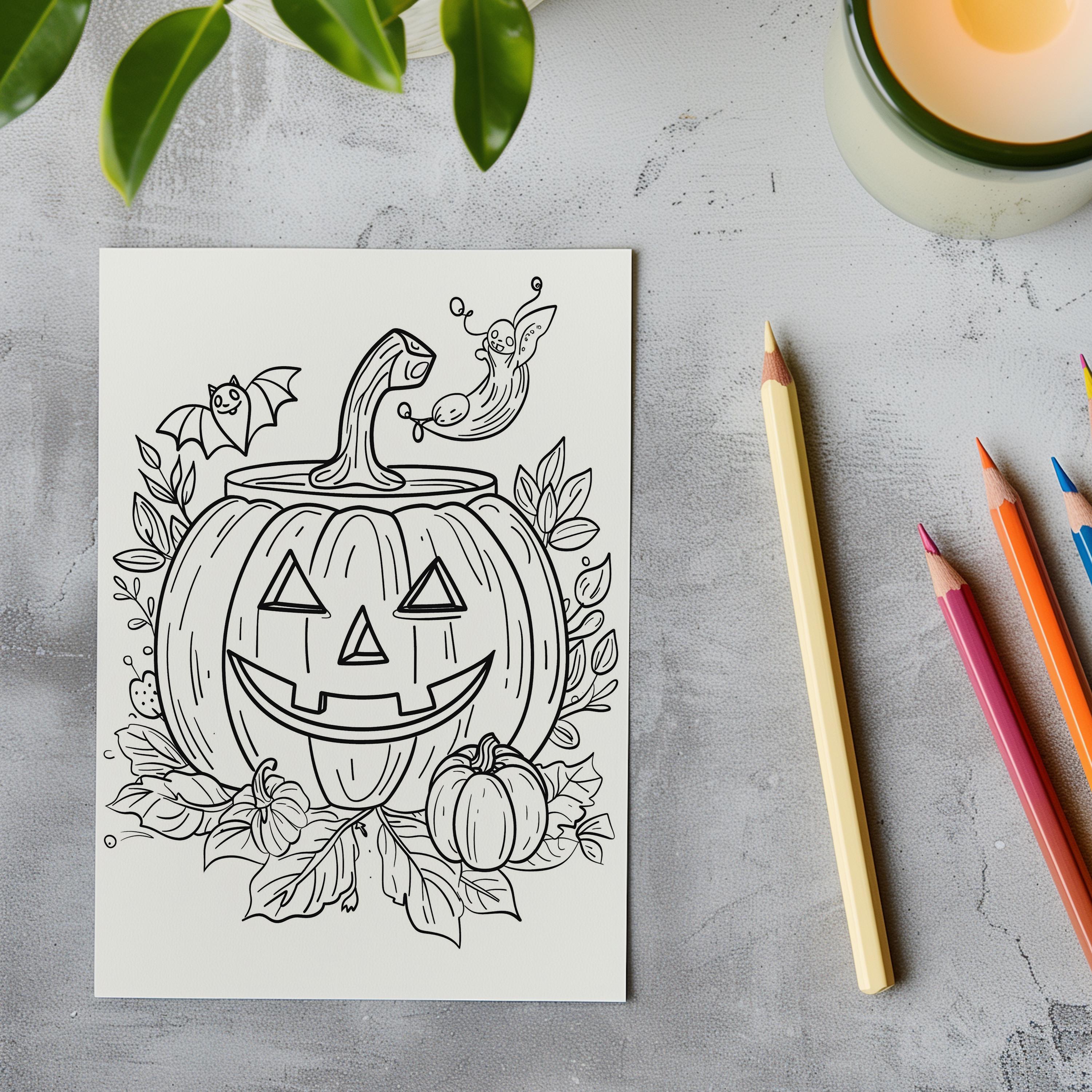 Fun Jack-olantern Halloween Printable Halloween Jack-olantern Cartoon ...