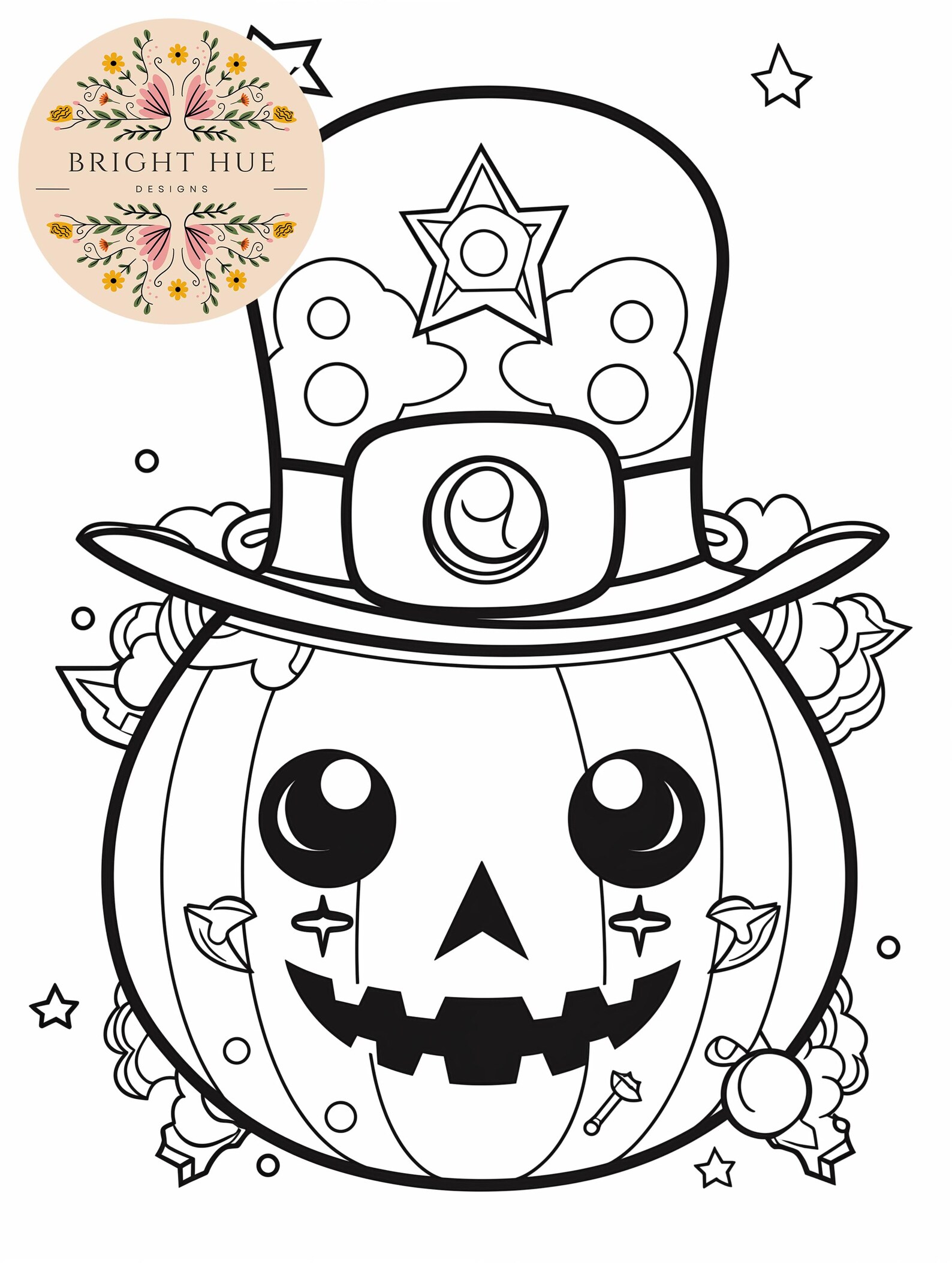 Printable Cartoon Jack-olantern Printable Halloween Jack-o-lantern ...