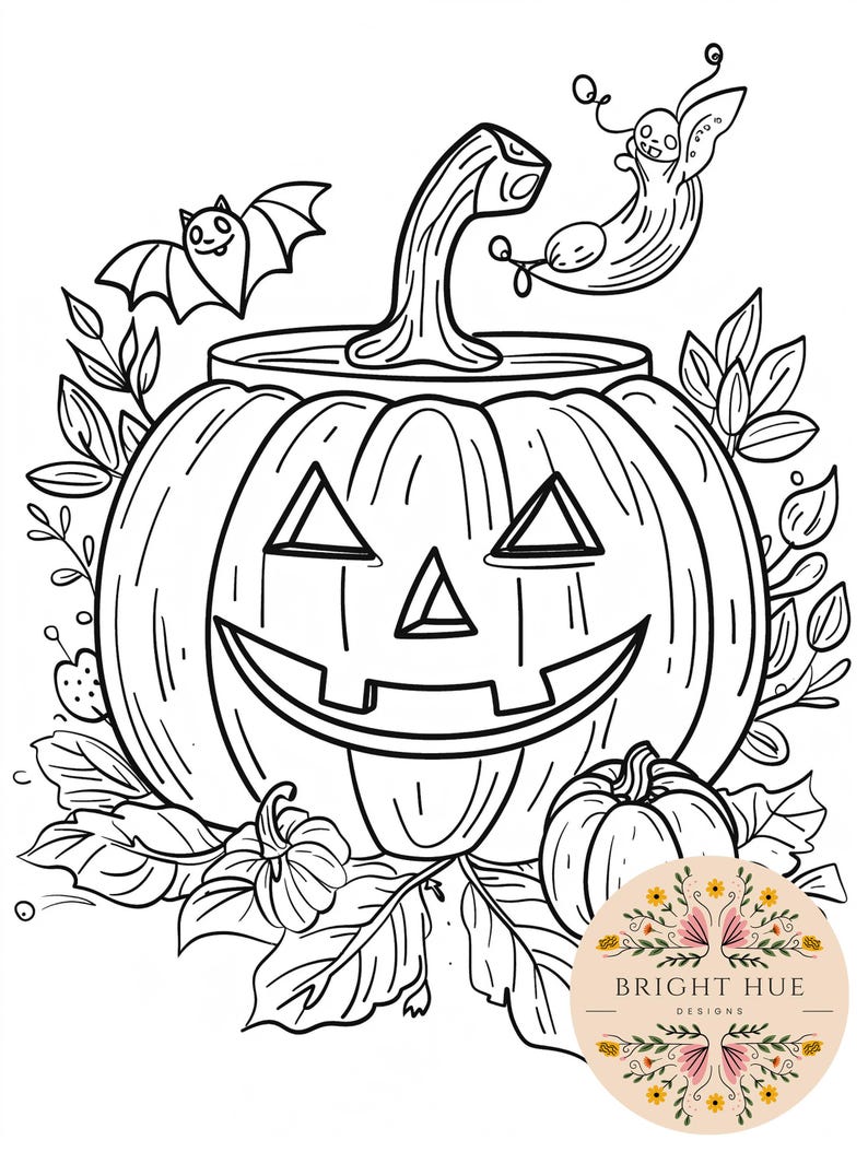 Fun Jack-olantern Halloween Printable Halloween Jack-olantern Cartoon ...