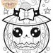 Jack-olantern Coloring Page Printable Halloween Jack-olantern Cartoon ...
