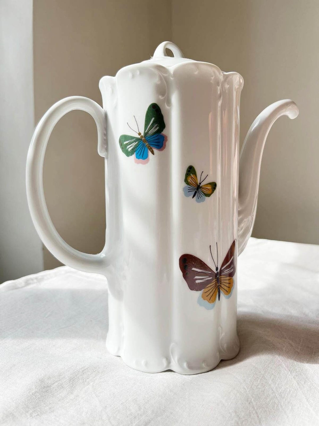 1 Liter Elegant Porcelain Teapot, for Tea Lovers, Heirloom Teapot ...