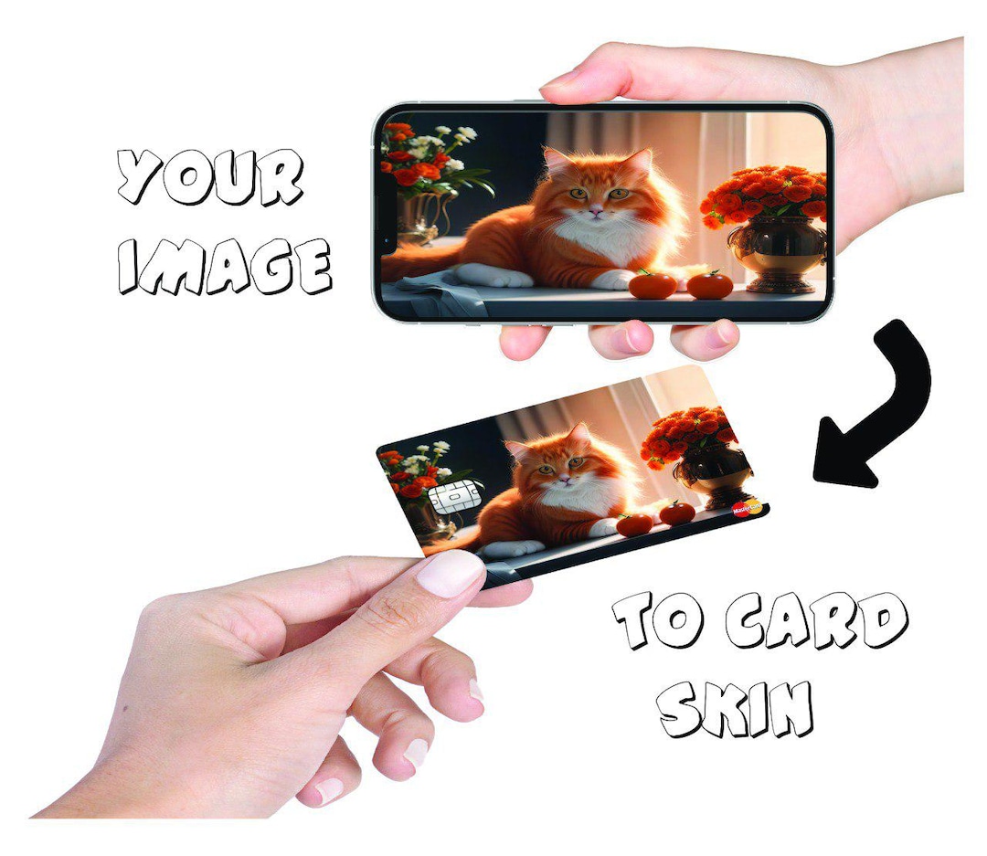 Custom Credit Debit Card Skin Sticker Personalized Waterproof Card Skin ...