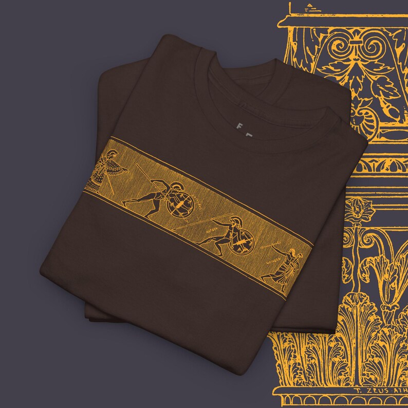 Unique Spartan Antique Wall Art Inspired Warrior T-shirt, Military ...