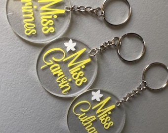 Christmas Personalised Key Rings, Christmas Gifts, Stocking Fillers ...