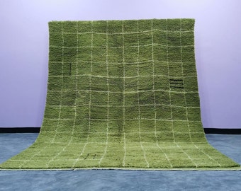Moroccan Olive Green Rug - Berber Area Rug - Moroccan Area Rug - Hand ...