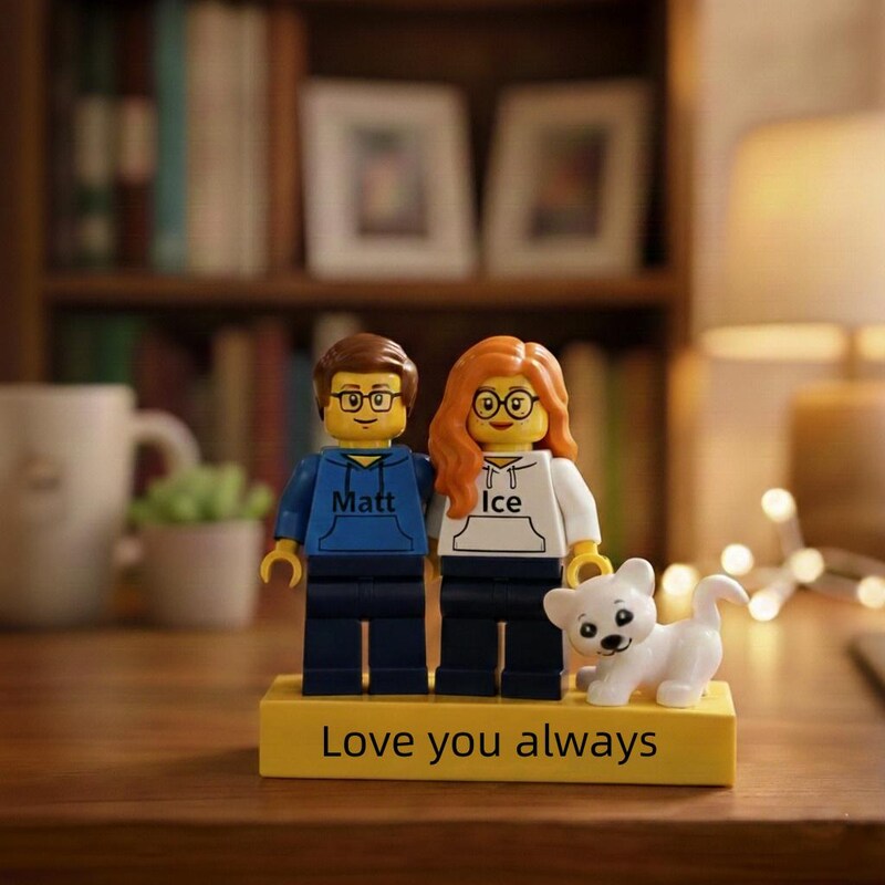 Couple Block Figure - Etsy