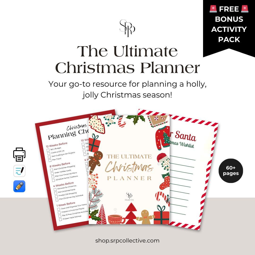The Ultimate Christmas Planner + FREE Kids Activity Bundle | Holiday Organizing, Gift Lists ...