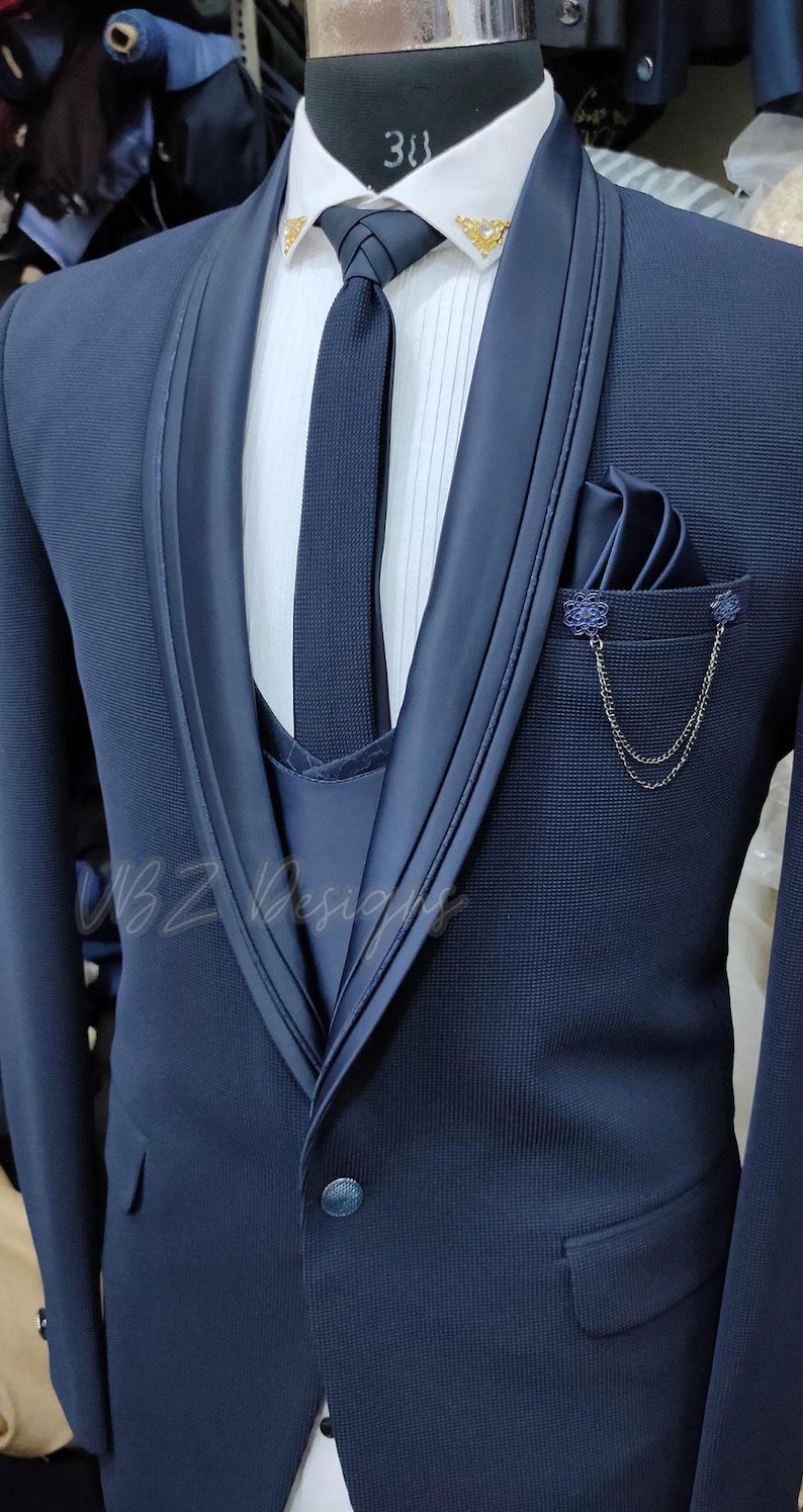 Custom Suit for Men | Five-piece Suit | Wedding Suit | Groom Suit ...