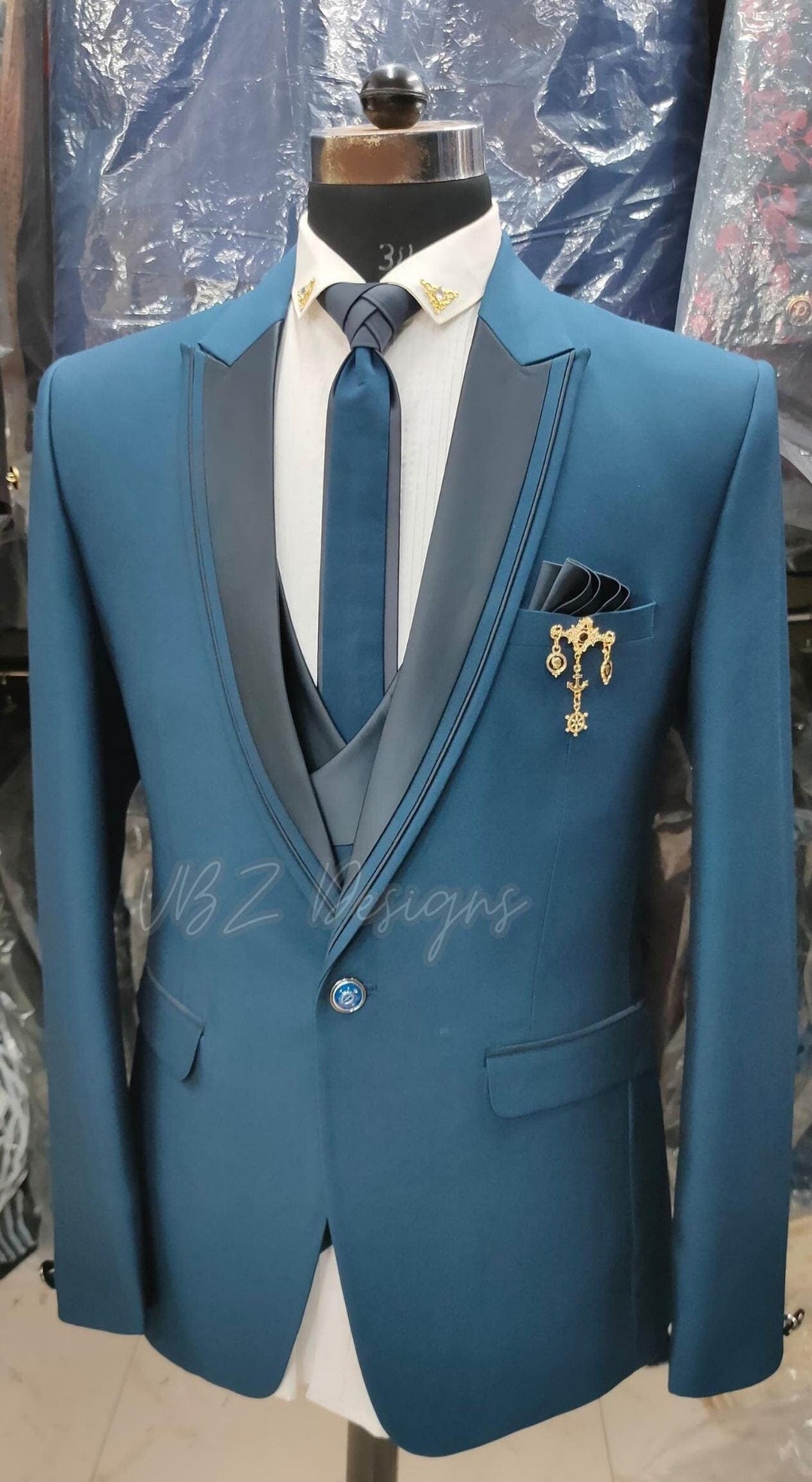 Custom Suit for Men | Five-piece Suit | Wedding Suit | Groom Suit ...