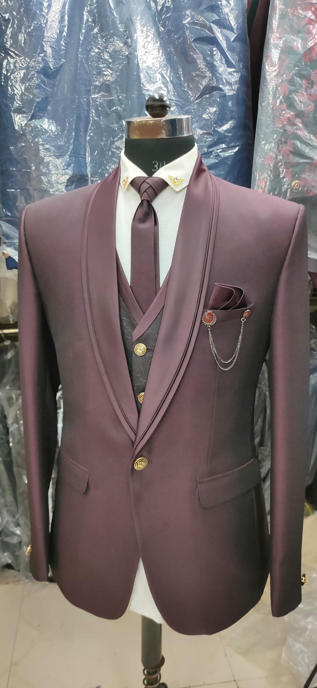 Men Suits Bespoke Wedding Suit 3 Piece Suits Custom Suits, Slim Fit ...