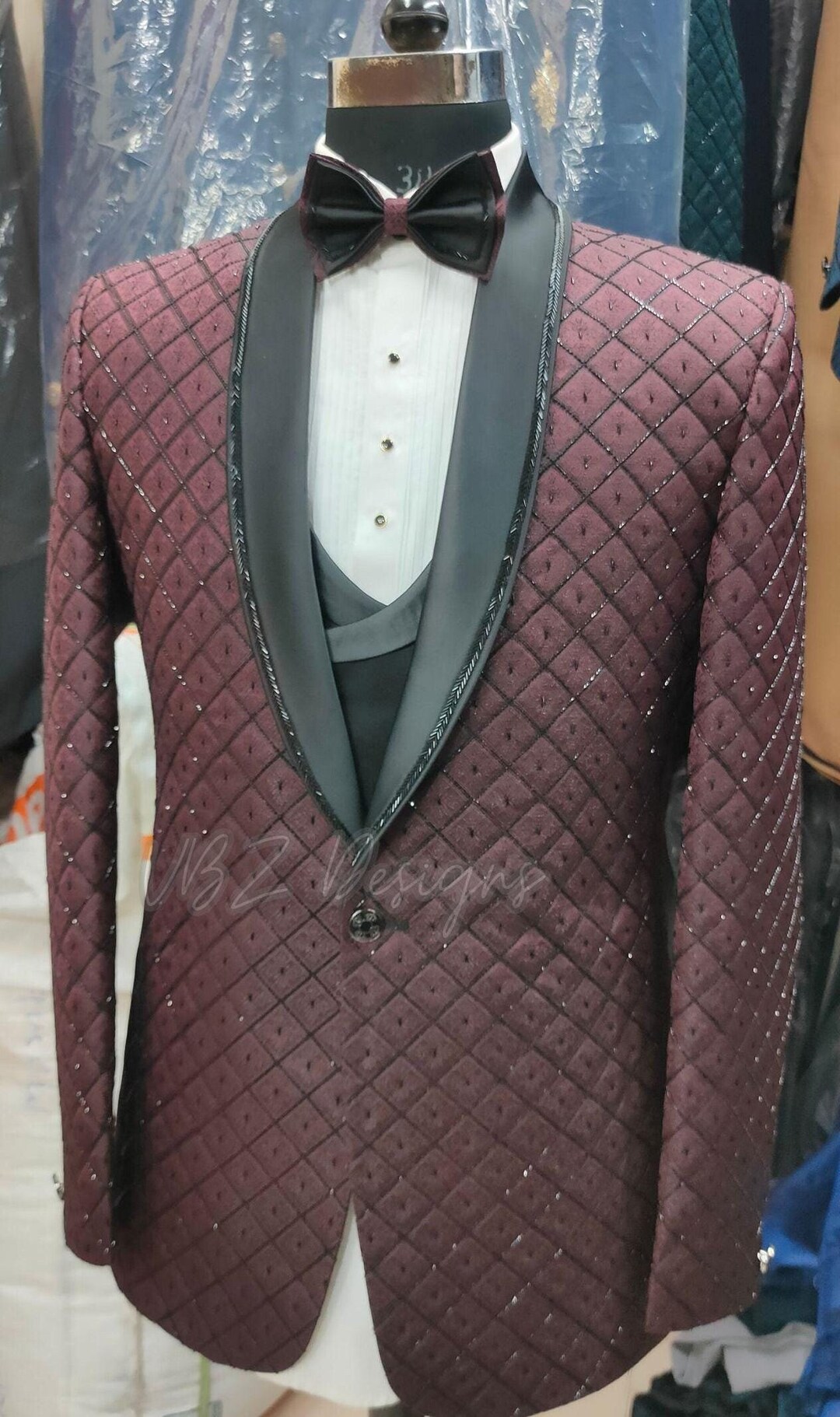 Custom Suit for Men | Five-piece Suit | Wedding Suit | Groom Suit ...