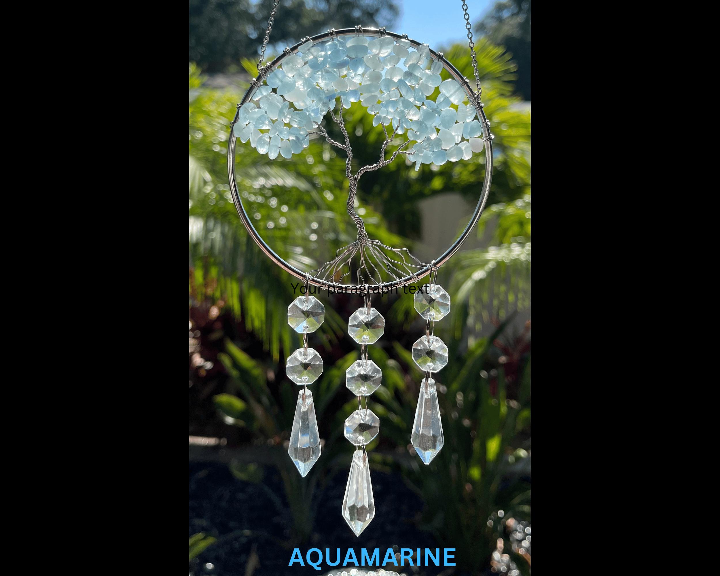Tree of Life Wire Crystal Suncatcher - Etsy