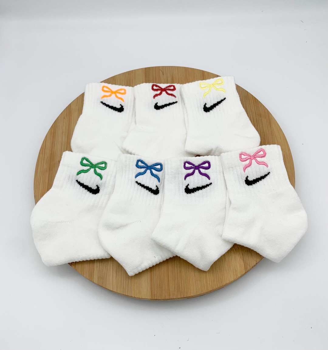 Custom Bow Nike Socks – Dri Fit Cushioned Cheer Socks - Etsy