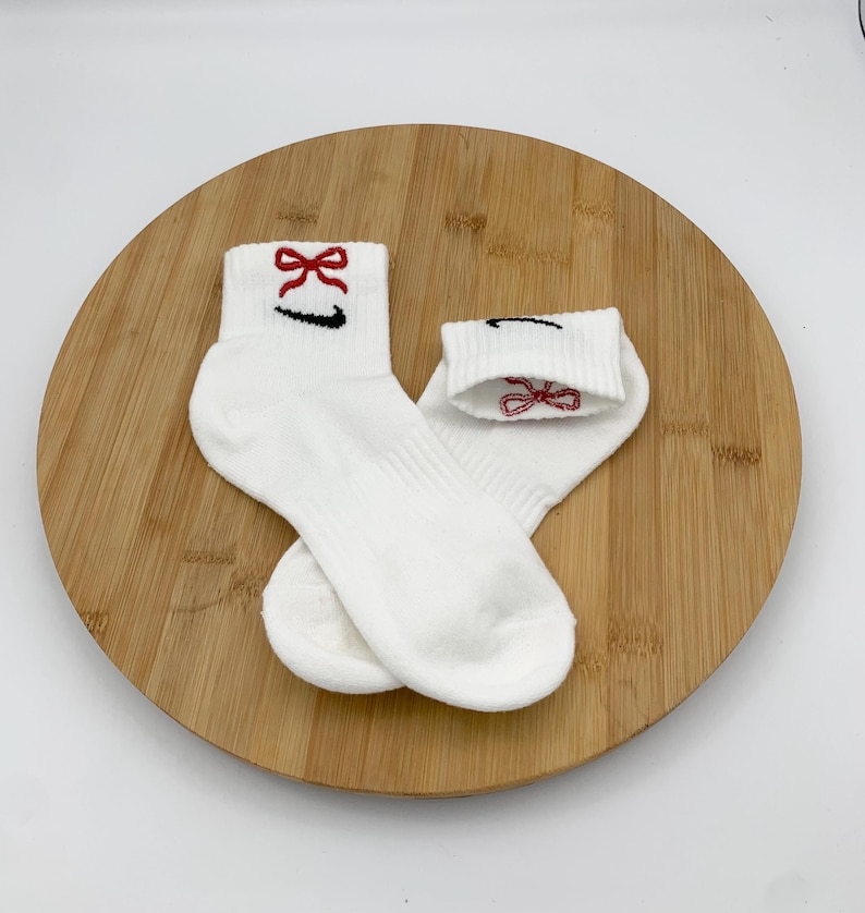 Custom Bow Nike Socks – Dri Fit Cushioned Cheer Socks - Etsy