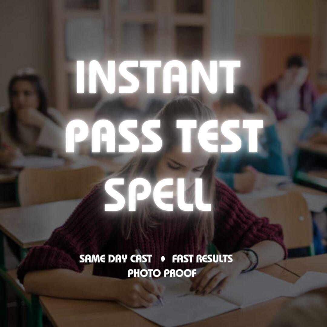 Pass Test Spell Ace Your Exams & Unlock Academic Success Spell - Etsy