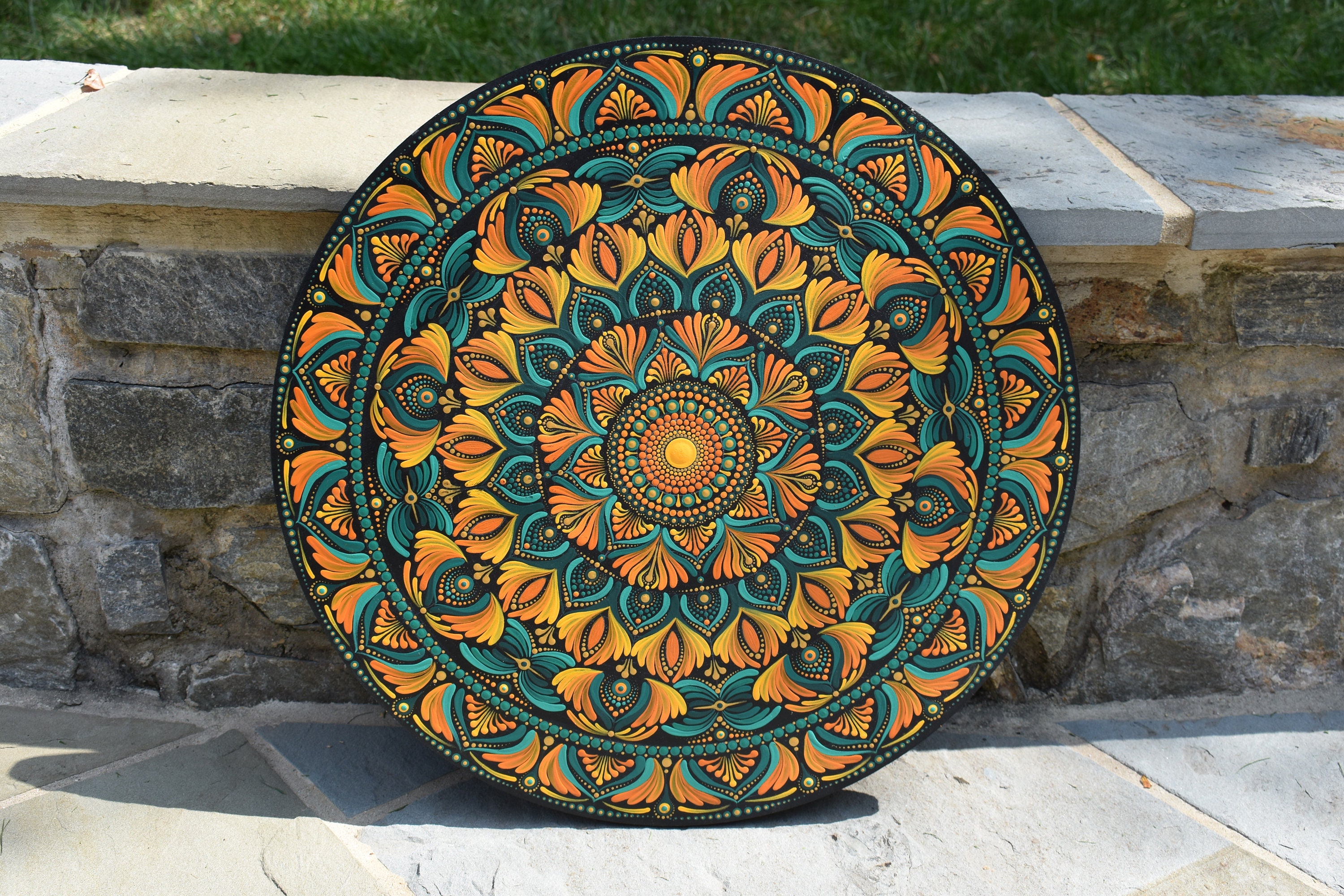 20 Hand Painted Mandala - Etsy